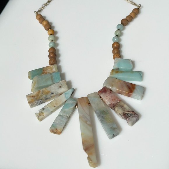 Jewelry | Natural Stone Bib Necklace | Poshmark